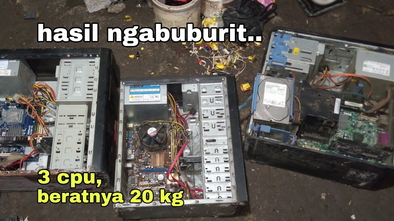 Hasil ngabuburit .!!! Mantap dapat rosok 3 cpu berat 20 kg - YouTube