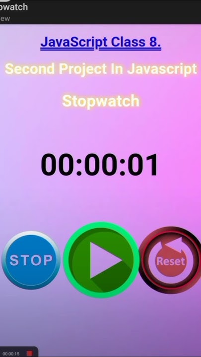 Making Stop Watch By Using Javascript Webcoding Coding Webdevelopment Learnhtml5andcss3 4486