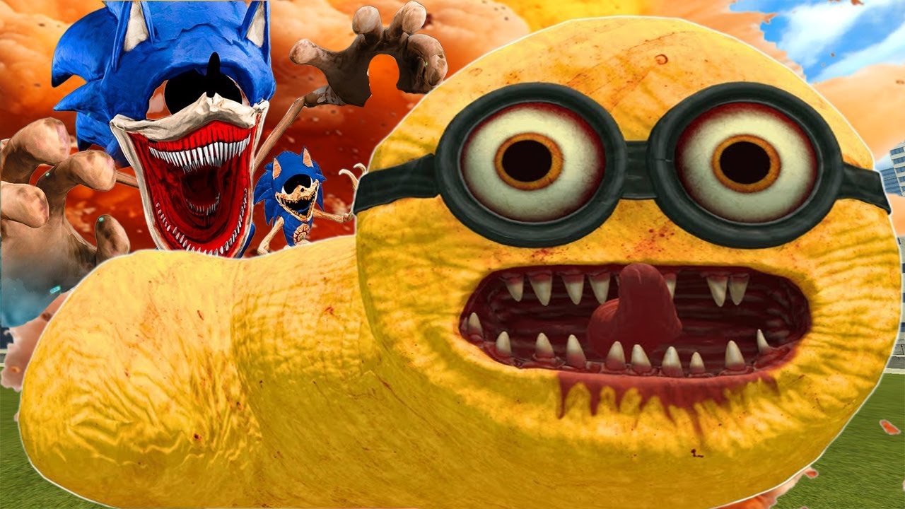 NEW MINION EATER MONSTER Vs UPGRADED HORROR SPRUNKI In Garry's Mod ...