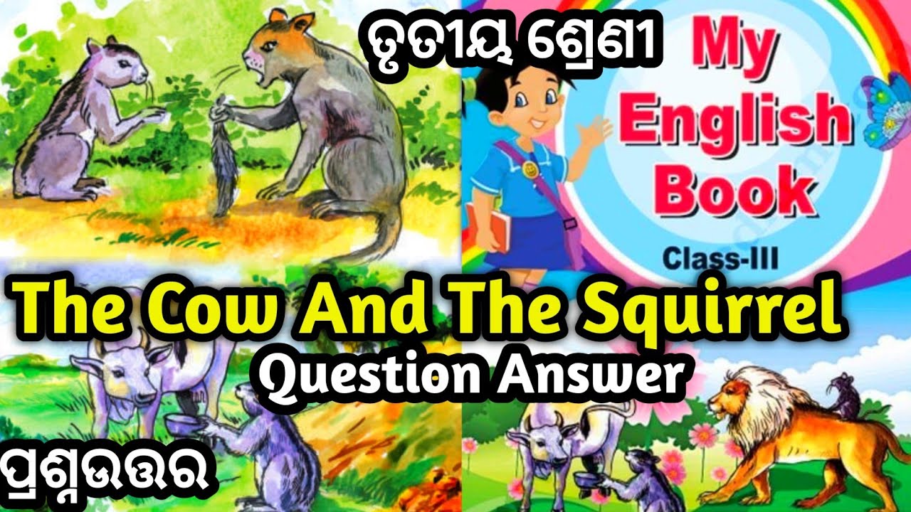 Odia Medium Class 3 English Lesson 3 The Cat And The Squirrel odia-medium-class-3-english-lesson-3-the-cat-and-the-squirrel