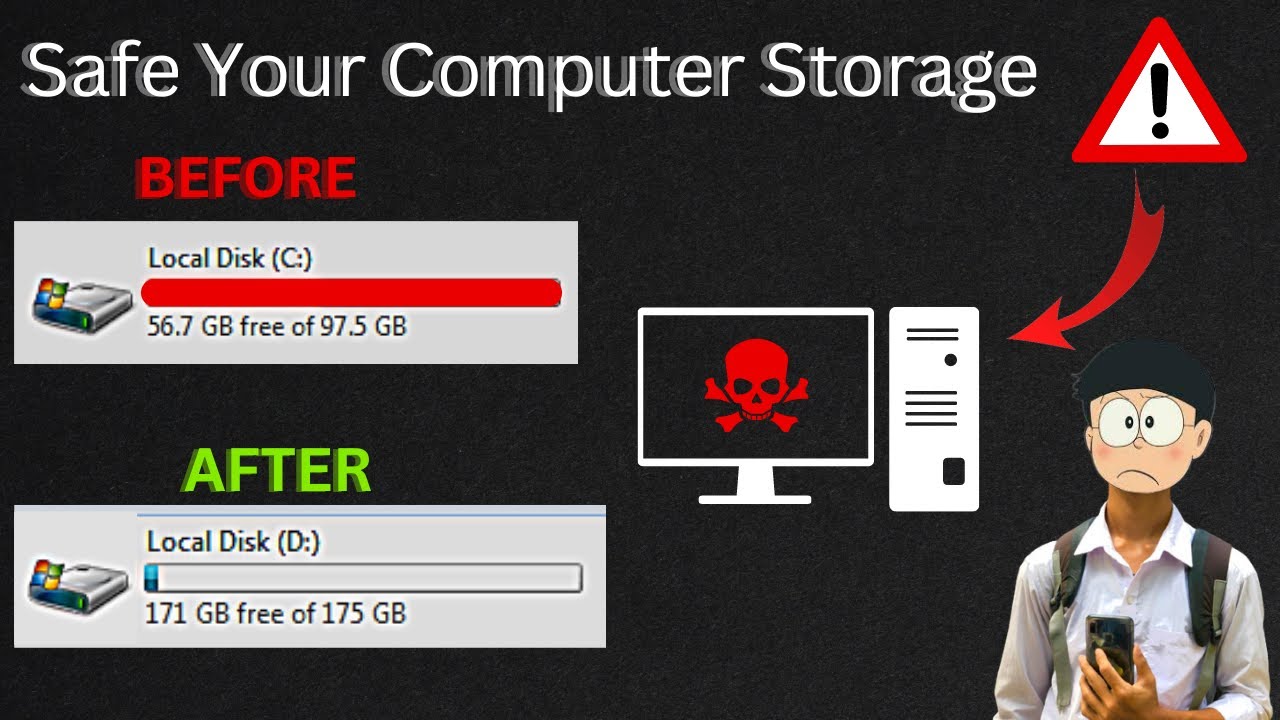 safe your computer storage|how to clean c drive |clean your local disk ...