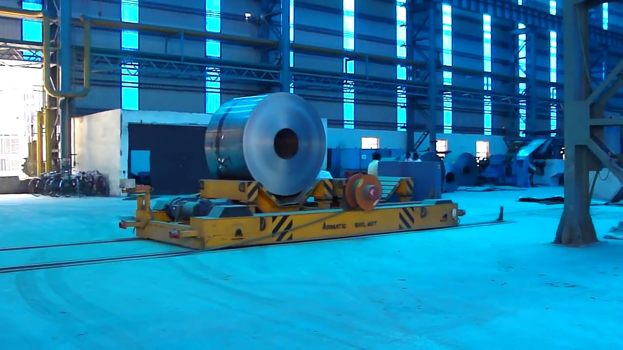 Armatic coil transfer car - YouTube