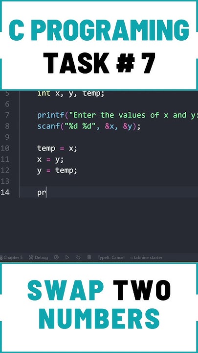 C Program Swap Two Numbers Short Clanguagetips Programmingtasks Codewithzee Coding