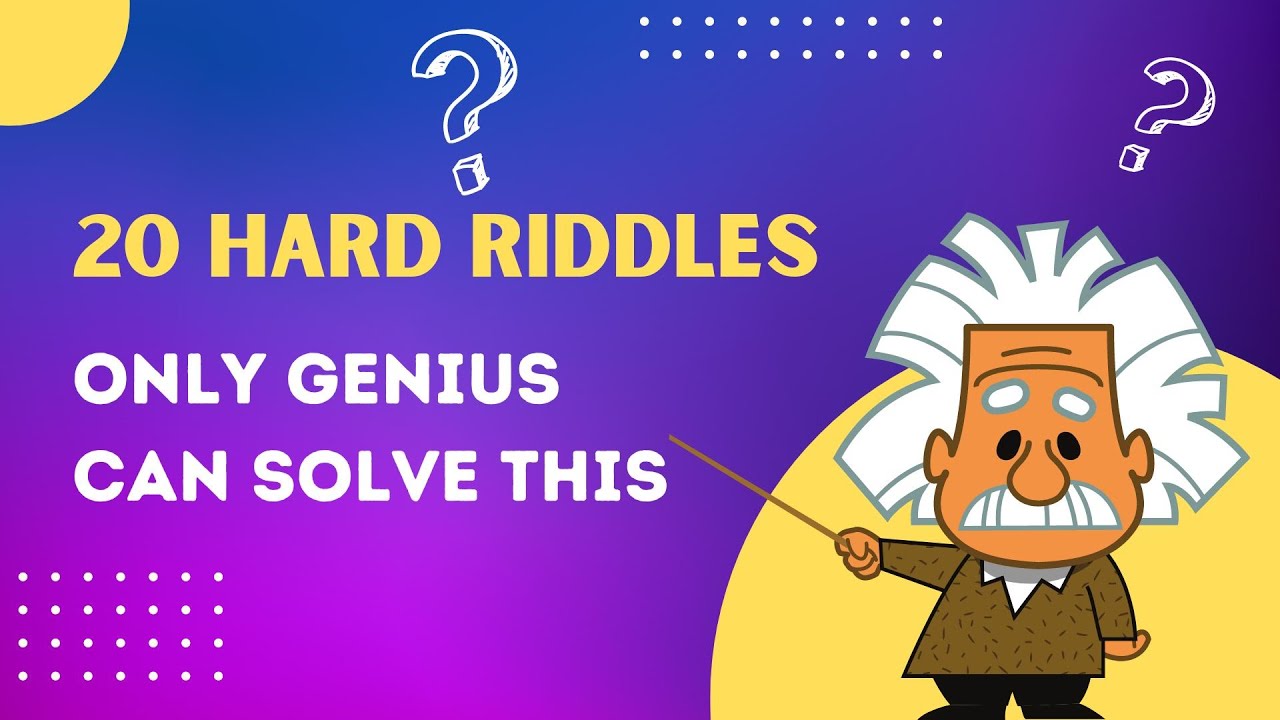 20 Hard Riddles with Answer | Can You solve this? Quiz River - YouTube