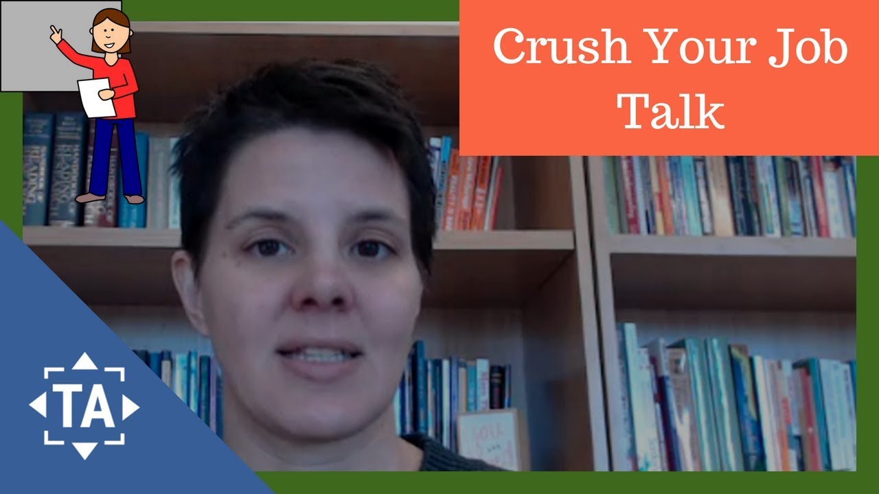 How To Give an Amazing Academic Job Talk - YouTube