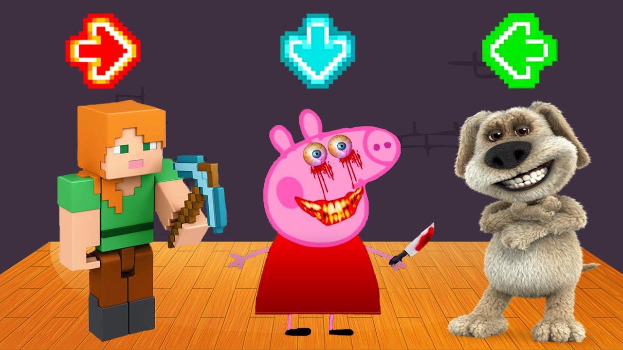 FNF Character Test| Gameplay VS Playground|Alex Minecraft | Peppa Pig ...