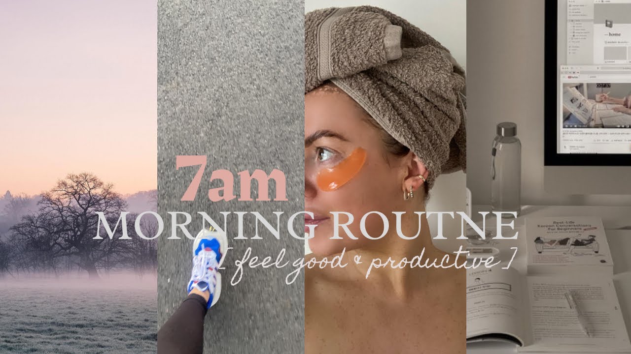 7 am morning routine | productive, feel good & realistic - YouTube
