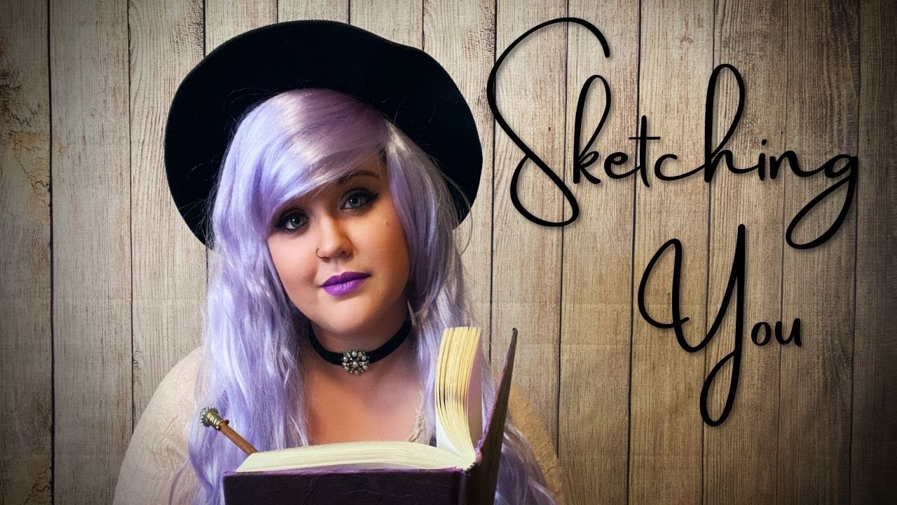 ASMR | Sketching You! Beginner Artist Draws Your Portrait | Writing ...