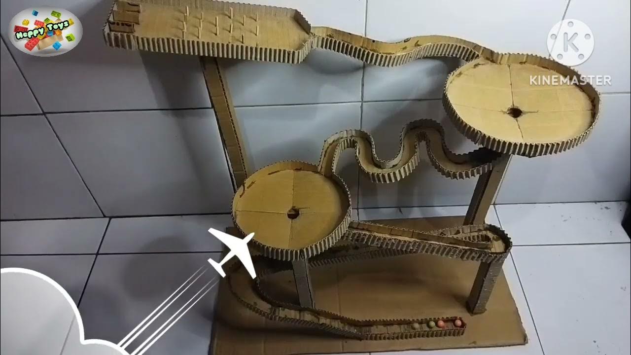 DIY - Make Marble Run Race From Cardboard - YouTube