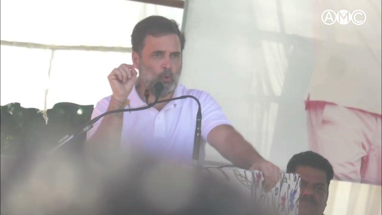 Rahul Gandhi visited Jammu and Sopore, addressing professionals and public meetings || AMC - YouTube