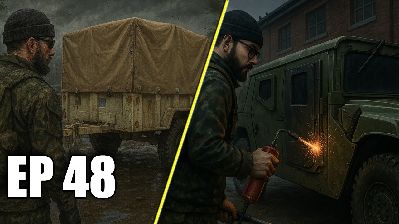 Rimorchio MILITARE Recuperato e HUMVEE Corazzato! | Project Zomboid ...