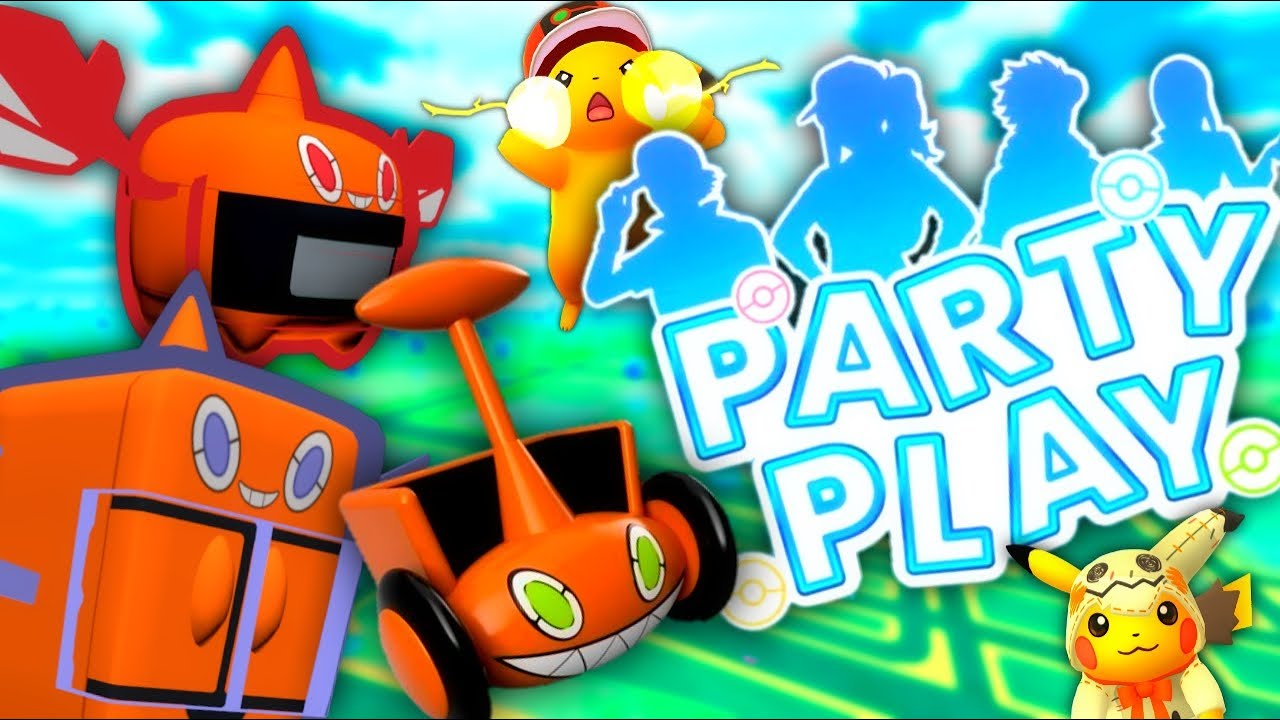 *ROTOMS & ALL COSTUME PIKACHU SPAWNING* W/ New Party Play in Pokemon GO ...