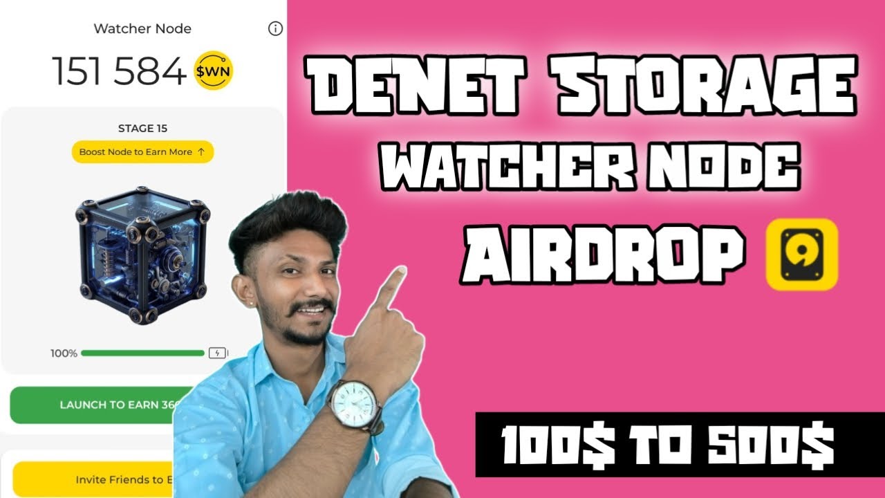 DeNet Airdrop || DeNet Storage Layer || Watcher Node Mining || DePin ...