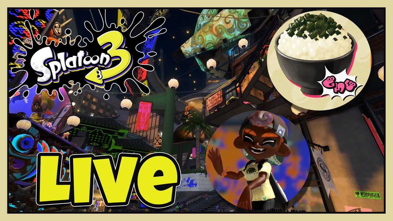 Battle of the Grain! | 🍙TEAM RICE!!! | Splatoon 3 Live Stream with ...