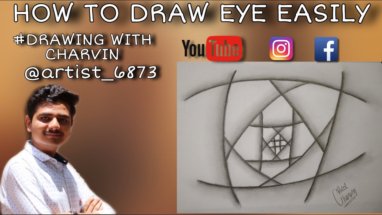 How To Draw Eye Easily | Easy Pencil Drawing | Optical illusion ...