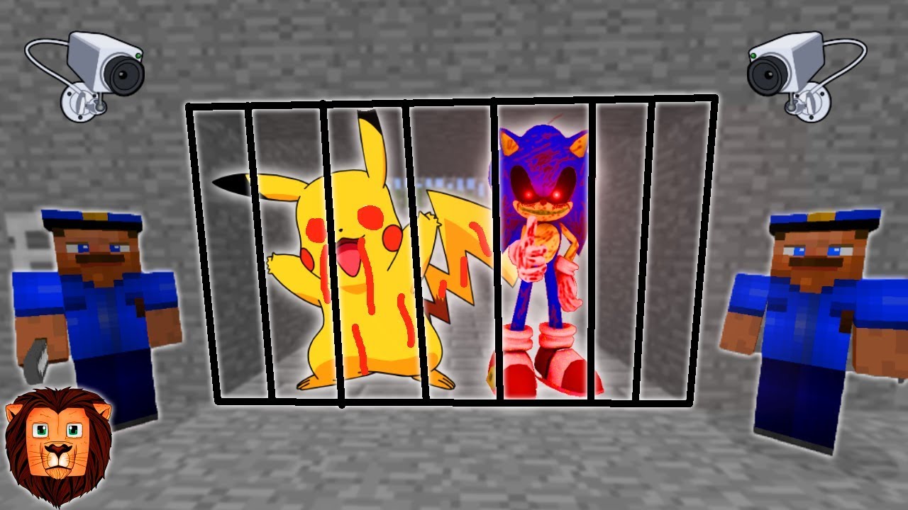 SONIC.EXE Y PIKACHU.EXE PRESOS (MINECRAFT PRISON ESCAPE) | MINECRAFT ...