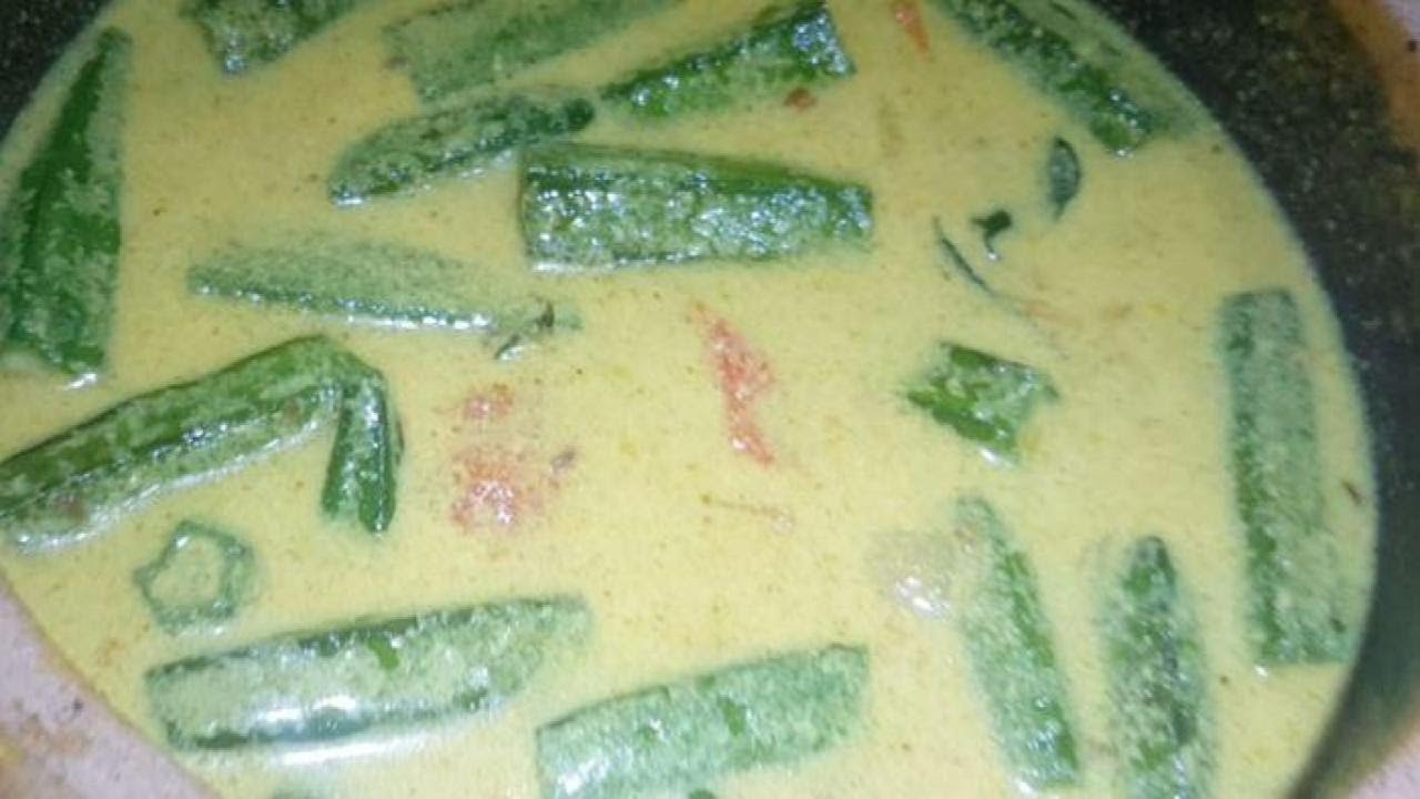 Malaysia Coconut Milk Okra Curry, Indian-Style Sothi, Creamy Dish Loved ...