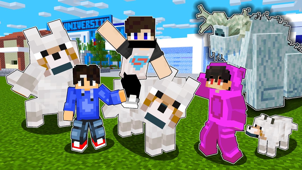 Best of Christmas - SUPER DOGS and YETI Monster in Minecraft - YouTube