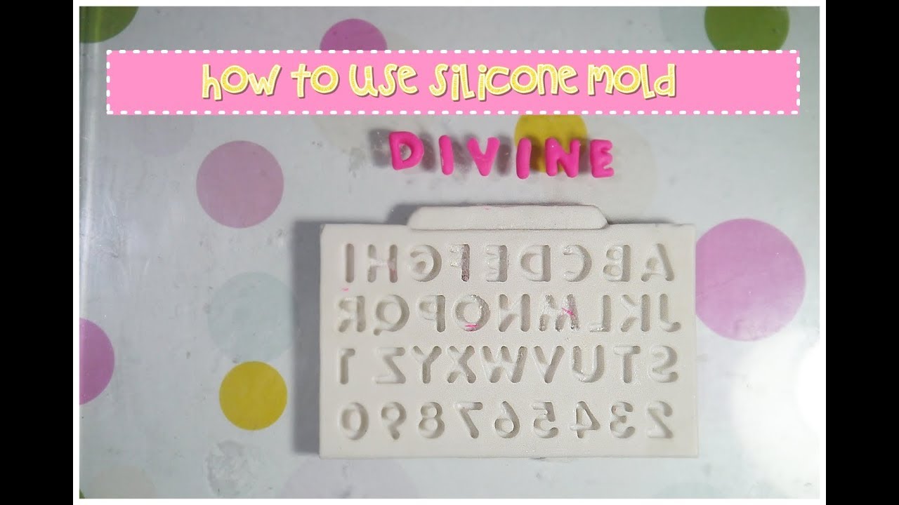 HOW TO USE LETTER SILICONE MOLDER I POLYMER CLAY - YouTube