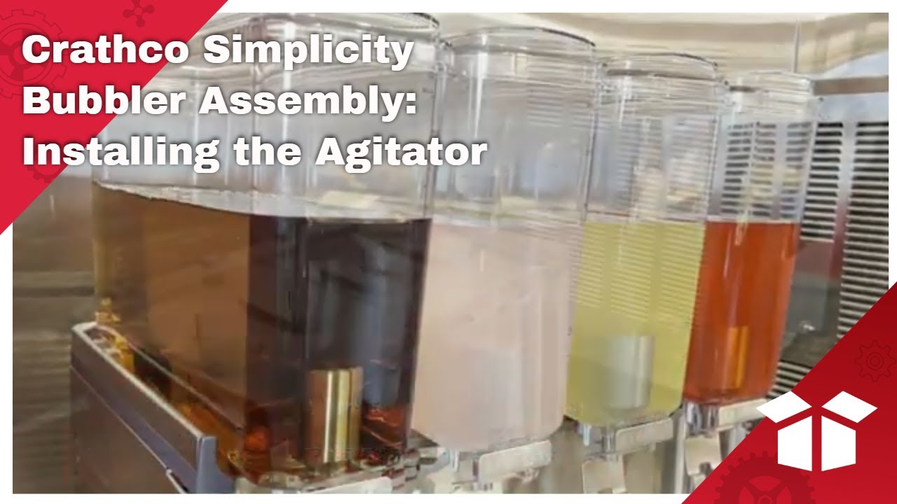 Crathco Simplicity Bubbler Assembly: Installing the Agitator - YouTube