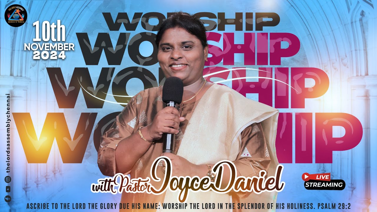 Worship with Pastor JOYCE DANIEL || 10th November 2024 || THE LORD'S ...