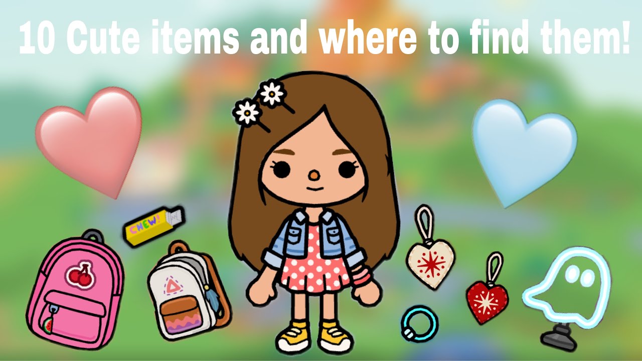 10 Cute Items and Where to find them ️ | Toca Life World - YouTube