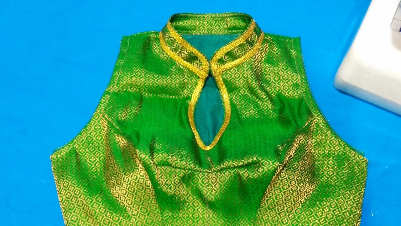 Princess cut sleeveless with collar blouse|| প্রিন্সেস কট ব্লাউজ কাটিং ...