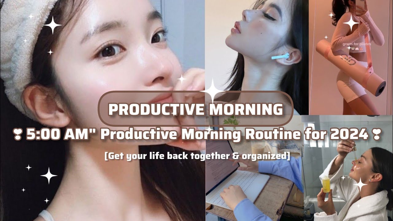 5am Productive & Realistic Morning Routine for 2024 ~ Get your life ...