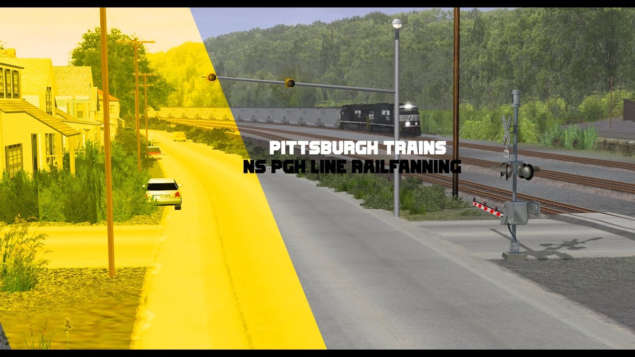 [R1] Trainz Railfanning the NS Pittsburgh Line - YouTube