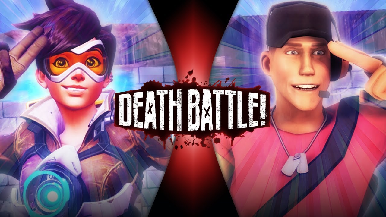 Tracer VS Scout DEATH BATTLE! En Español - YouTube