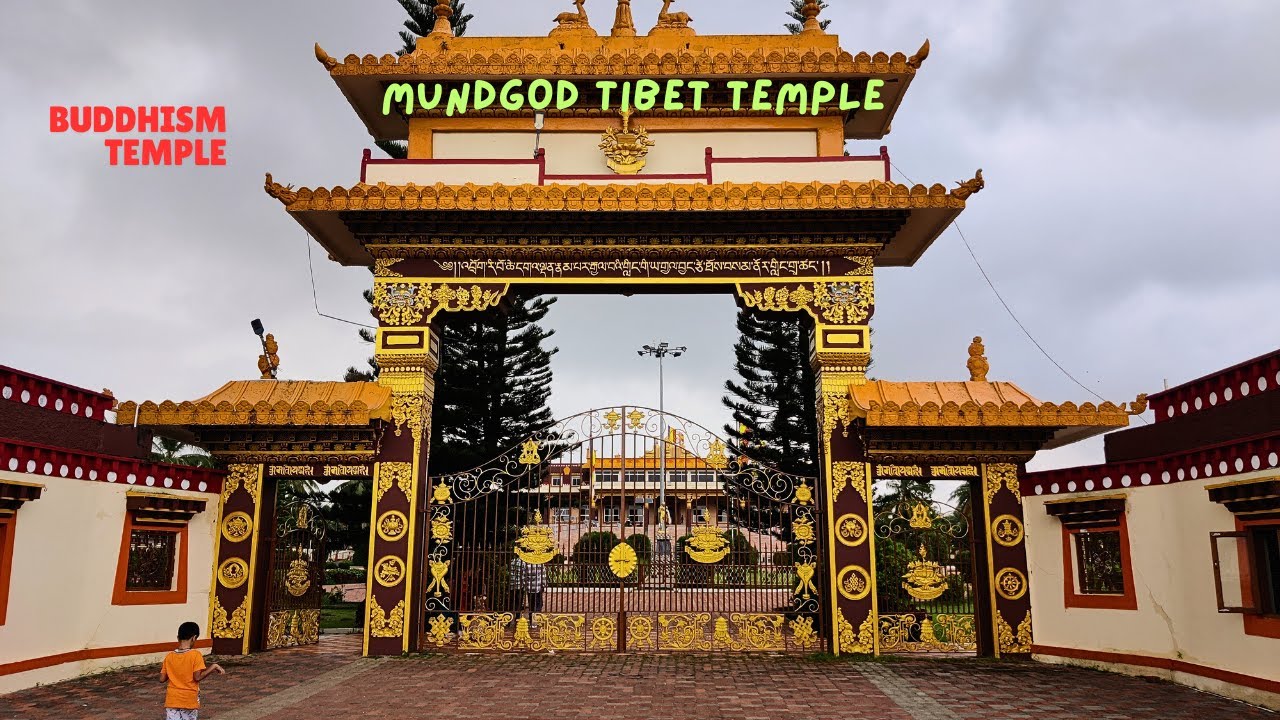 Mundgod Famous Tibetan Temple - YouTube