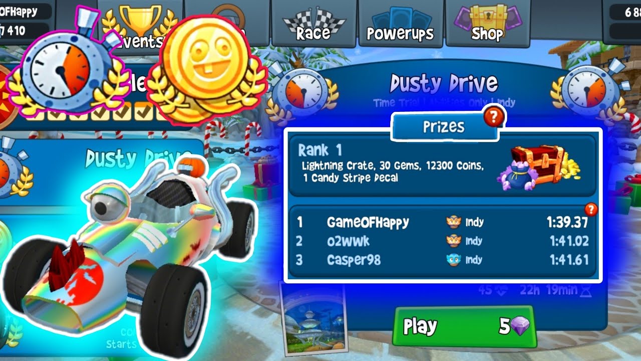 Dusty Drive 1st place | Indy | El Zipo | BB RACING 2 - YouTube