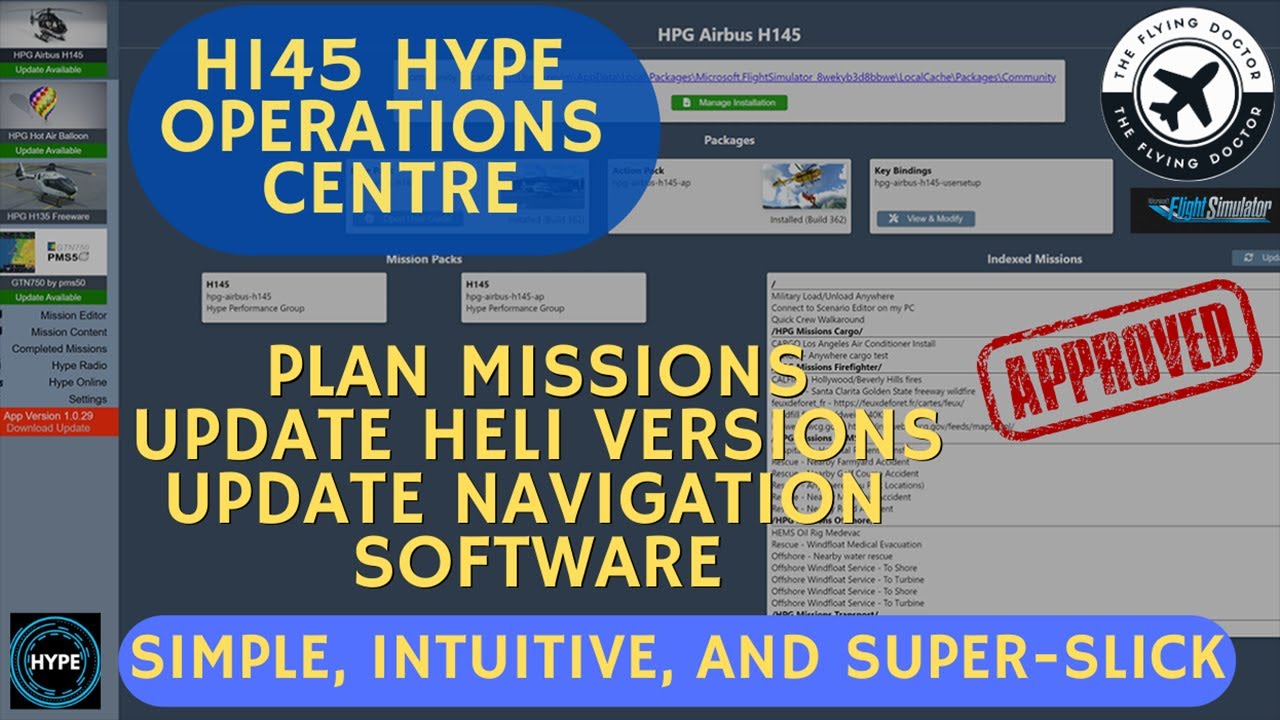1c. Part 1 NEW H145 Performance Centre - Plan Missions, update your software: Walkthrough/review ...
