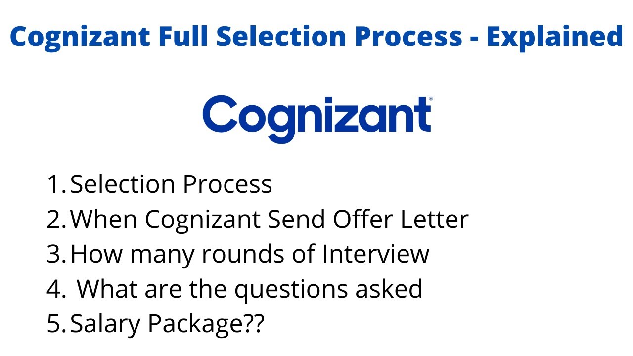 Cognizant Selection Process Explained Assessment Offer Letter Tr cognizant-selection-process-explained-assessment-offer-letter-tr