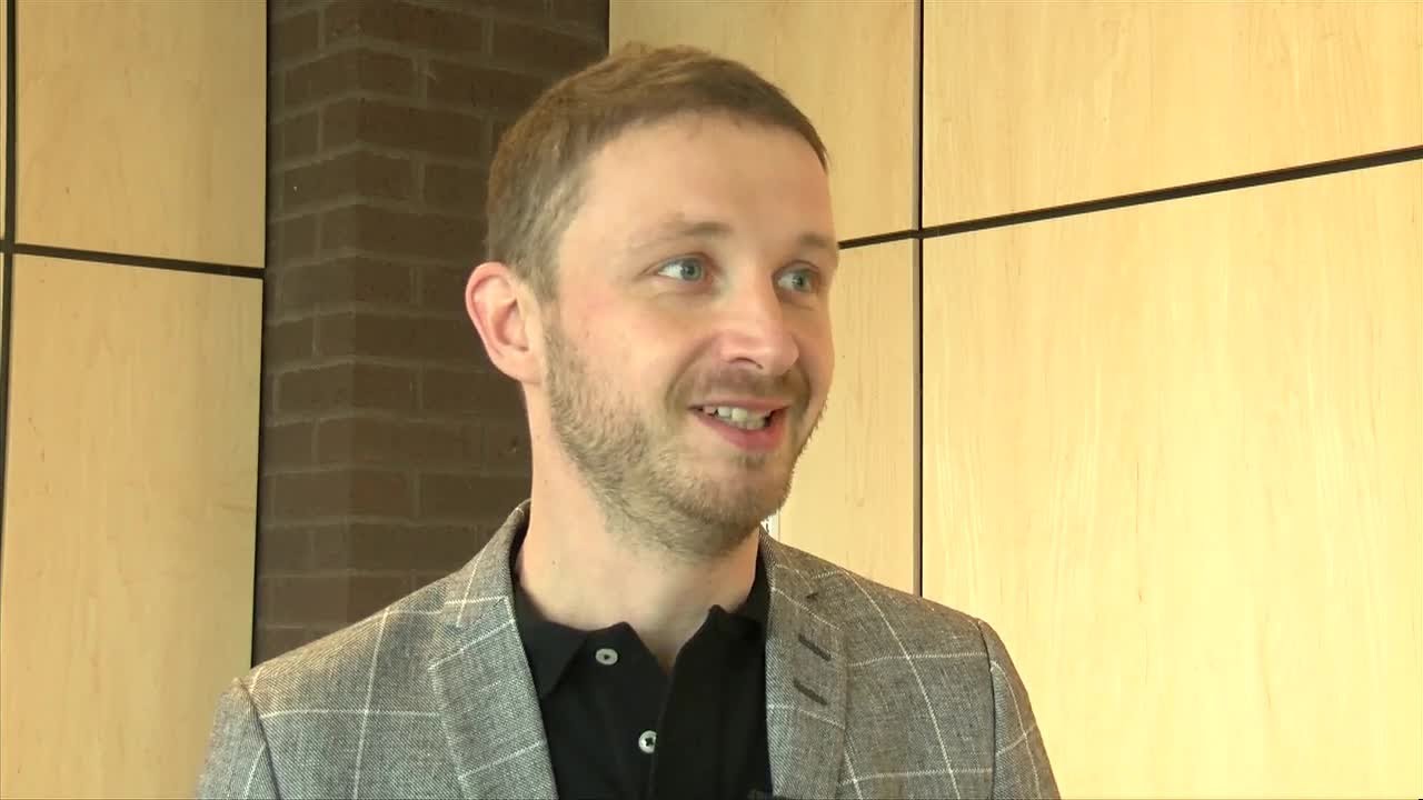 Local high school choirs work with award-winning quintet - YouTube