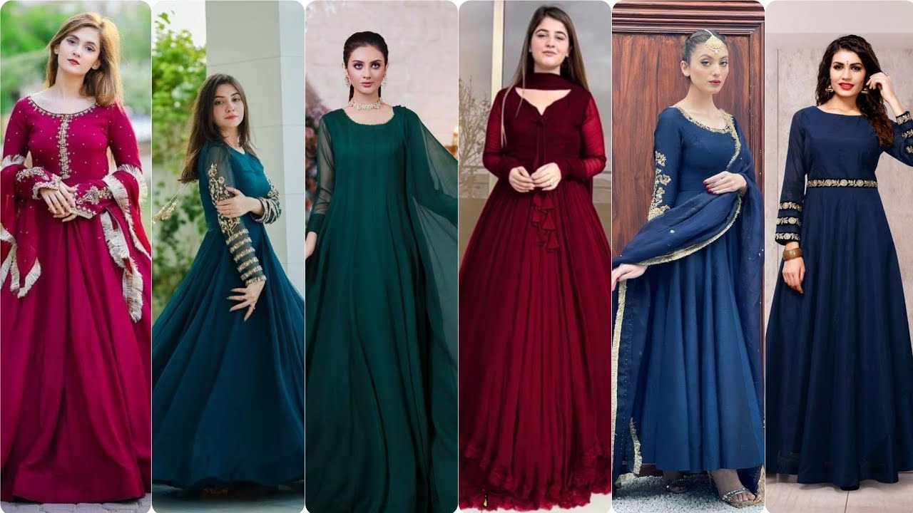 Trendy Chiffon Dress Designs | Plain Chiffon Frock & Gown Designs ...