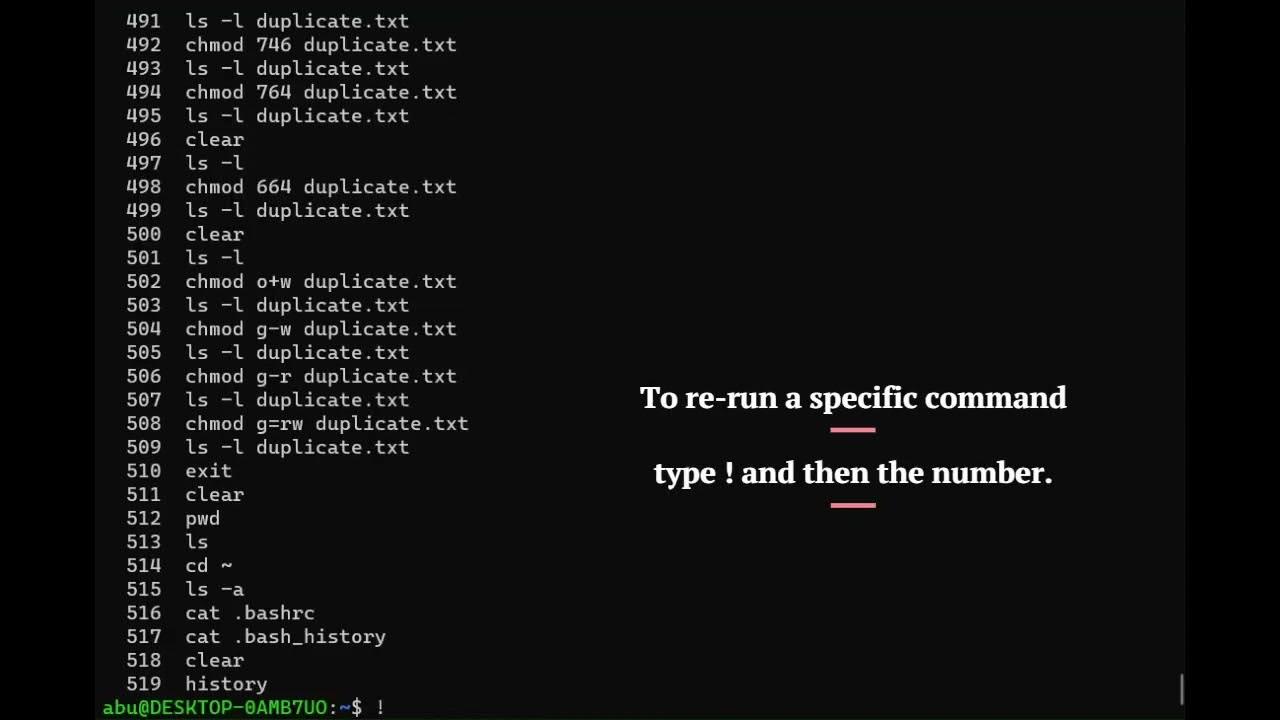 How To View History Of Commands In Linux History Command Unix Search Command Reverse I