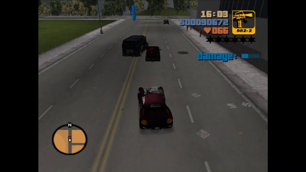 GTA III 100% Walkthrough Mission 37 Escourt Service (1080HD PC) (30FPS ...