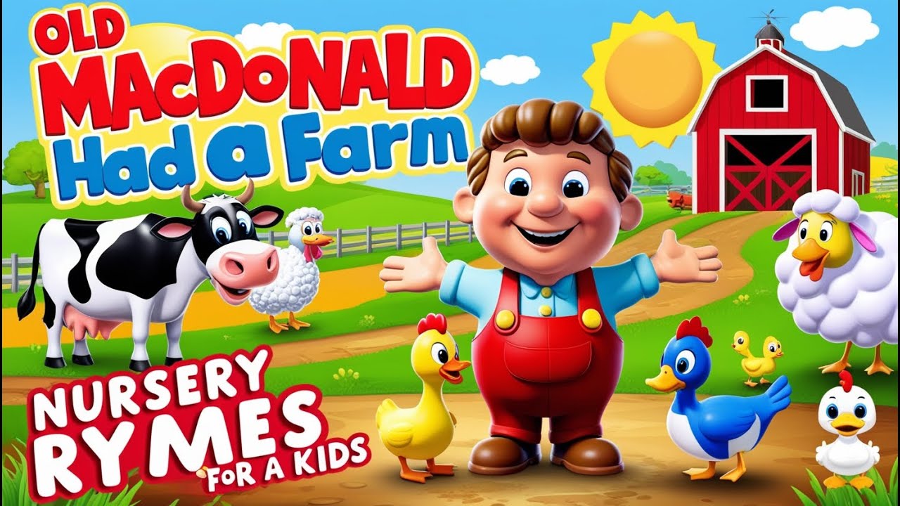 Old Macdonald Had a Farm | Animal Sounds | Kids Songs & Nursery Rhymes ...