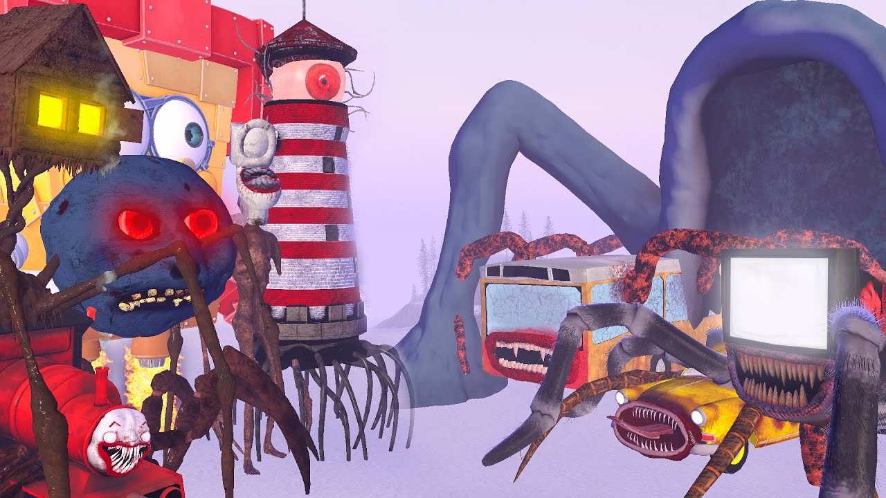 HOUSE HEAD TEAM vs ALL NEW EATERS MONSTERS | SEA EATER, HOUSE HEAD ...