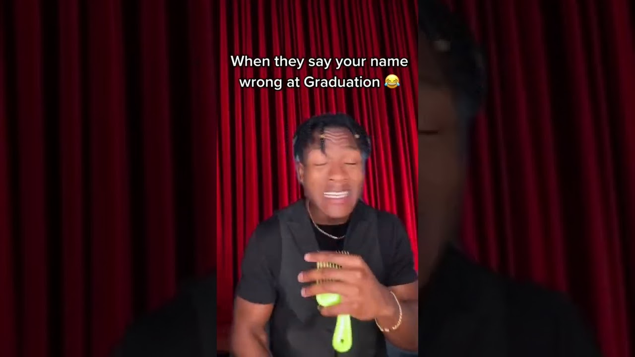 When they say your name wrong at graduation 😂 - YouTube