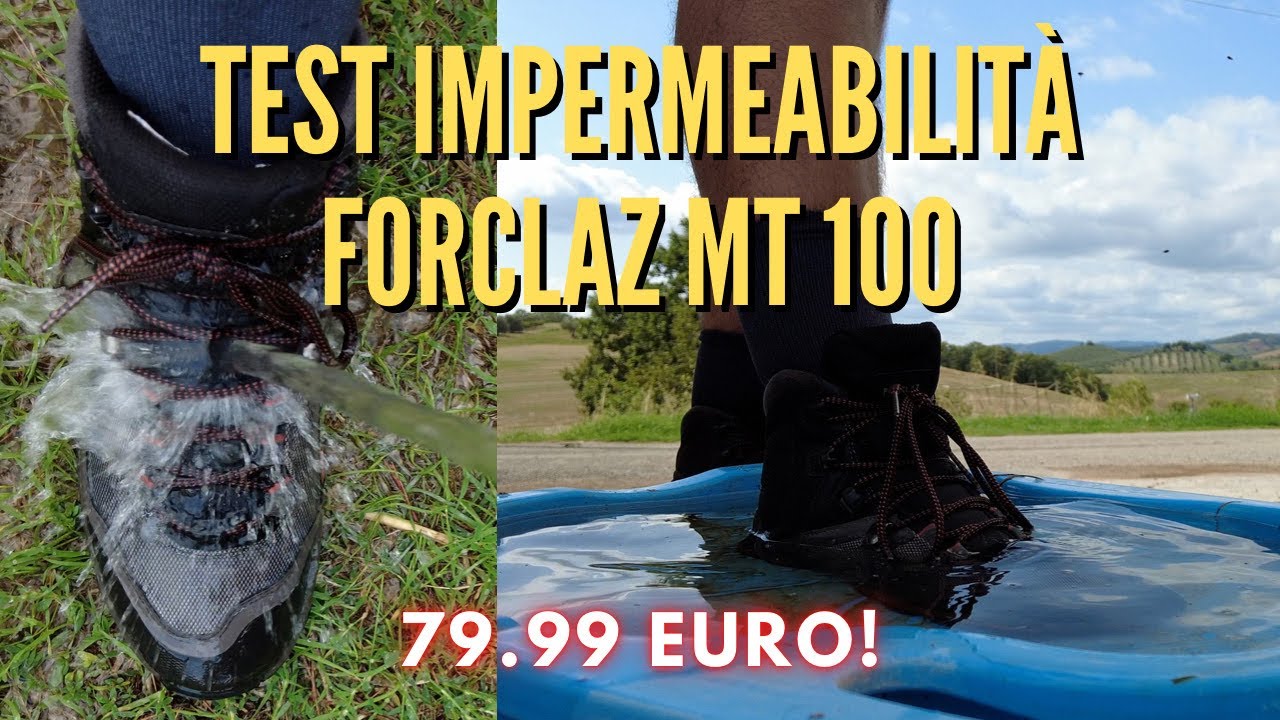 Test impermeabilità scarpe Decathlon Forclaz MT 100 - Giudicate voi ...