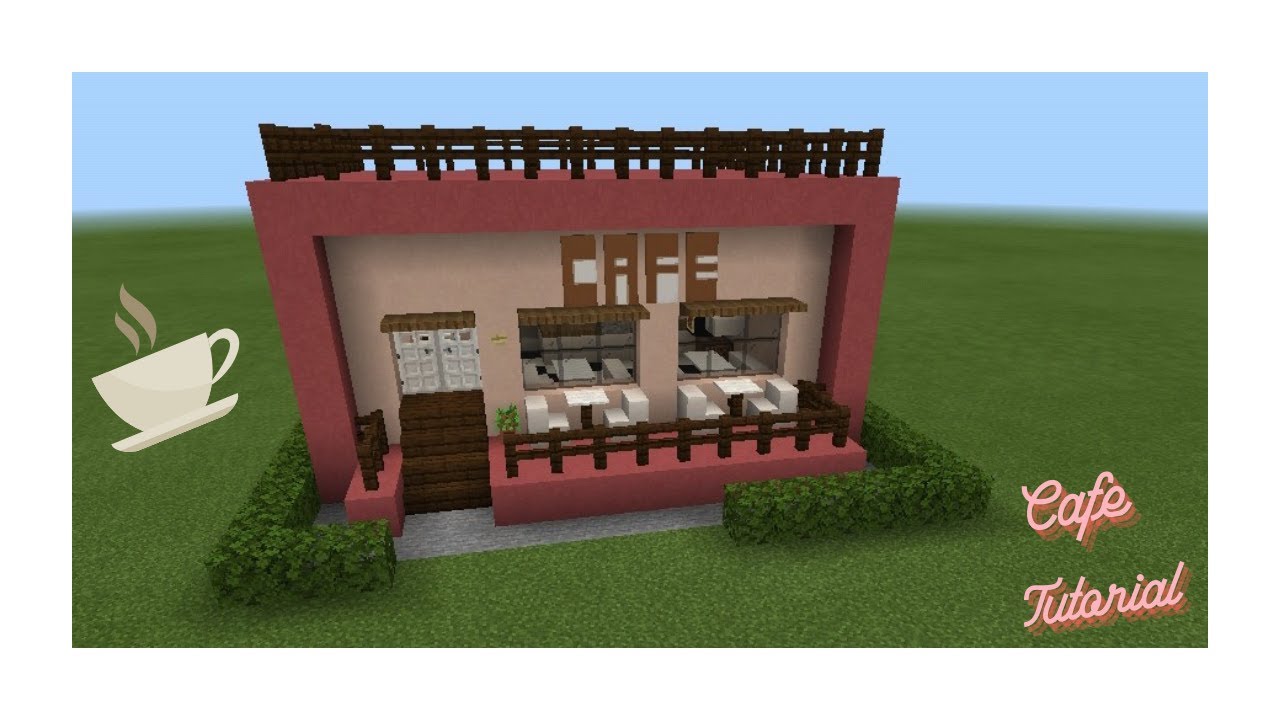 Minecraft: How to build a Cafe (Tutorial) - YouTube