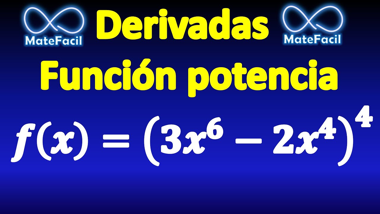 Derivada de una función elevada a una potencia - YouTube