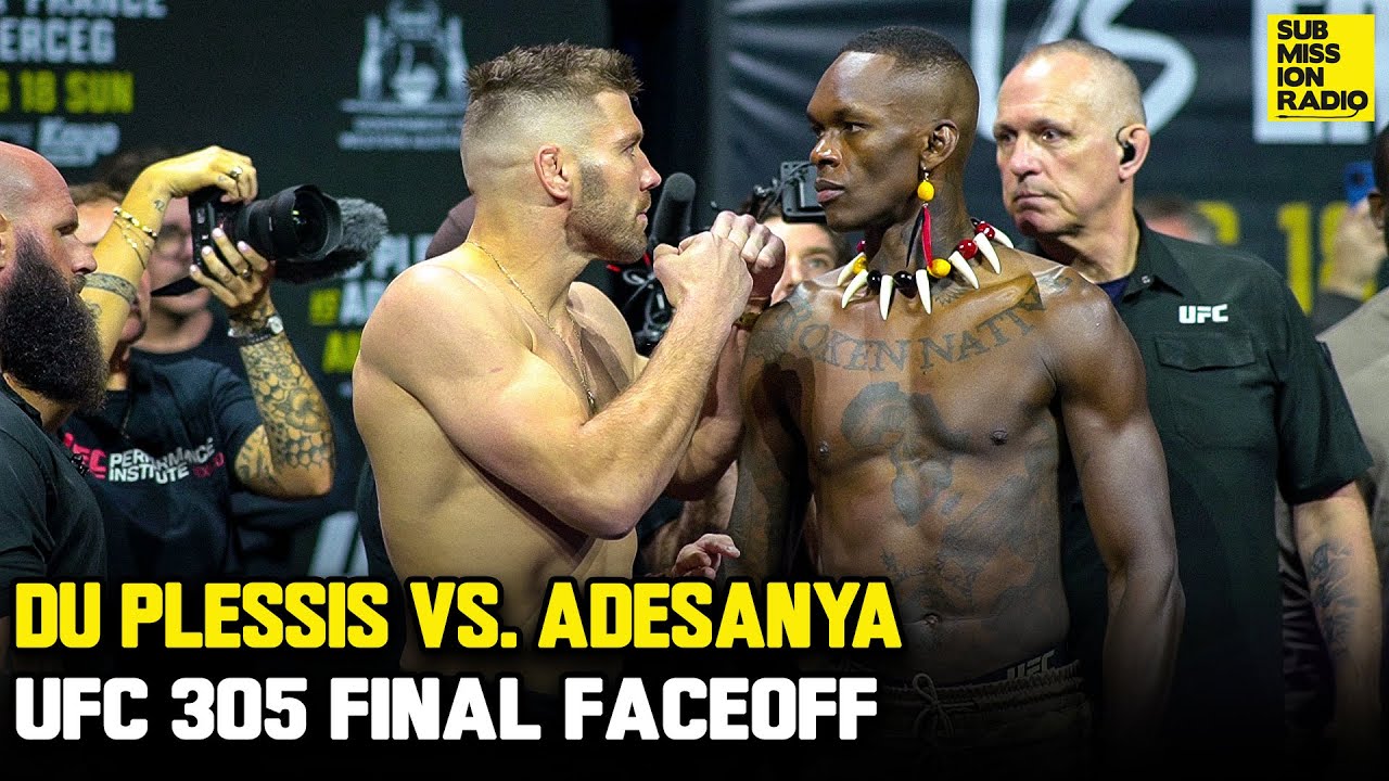 Dricus Du Plessis vs. Israel Adesanya UFC 305 Final Face Off - YouTube