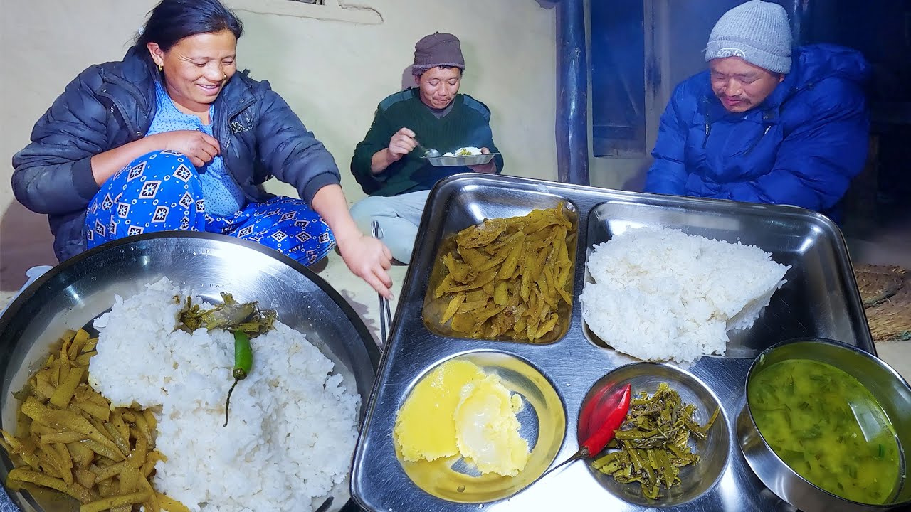 Big brother takes all rice foods for him & also for us when he cam came ...