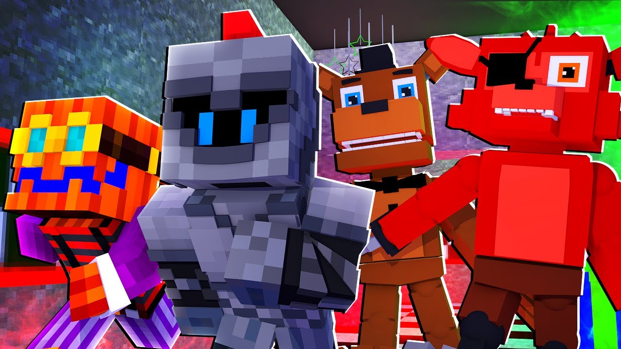 Escaping FNAF Animatronics in Minecraft with Darzeth - YouTube