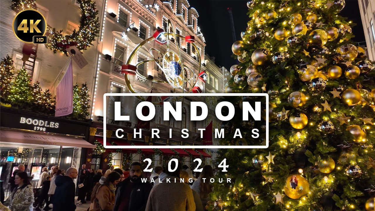 Christmas in London 2024 | Poshest Street | Walking Tour 4K | Vlogmas ...