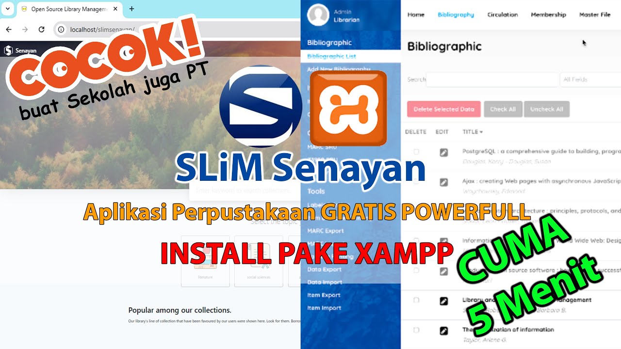 Install SLiM Senayan pakai XAMPP Cuma 5 Menit, BUKTIIN !!! - YouTube