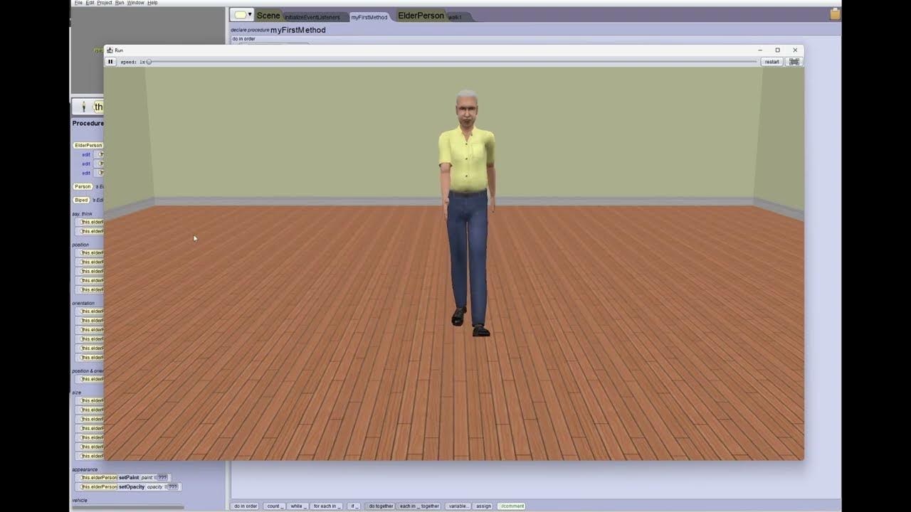 Alice 3 Walk Cycle Tutorial - YouTube